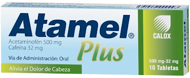 ATAMEL PLUS 500MG - 32MG X 10 TAB | FarmaBien