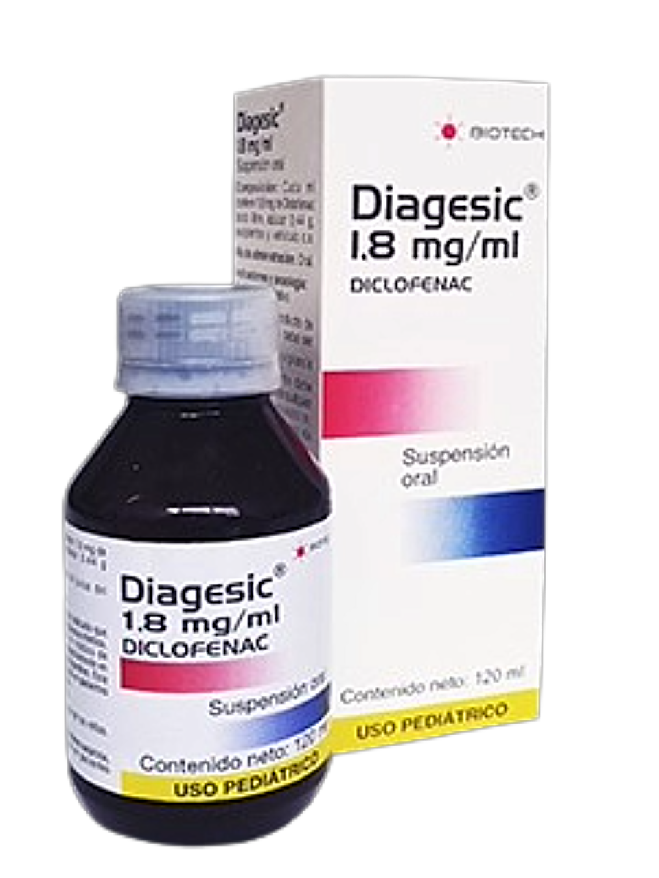 DIAGESIC 1.8MG/ML 120ML SUSPENSION | FarmaBien