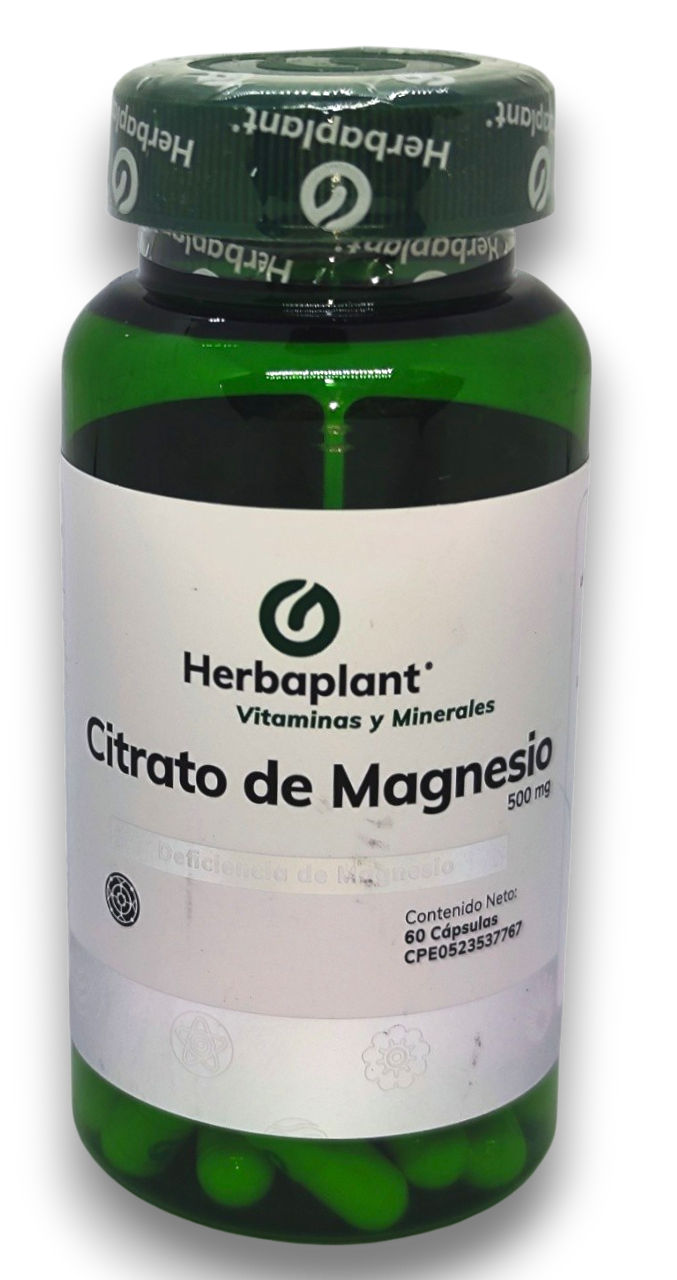 CITRATO DE MAGNESIO 500MG X 60CAP | FarmaBien